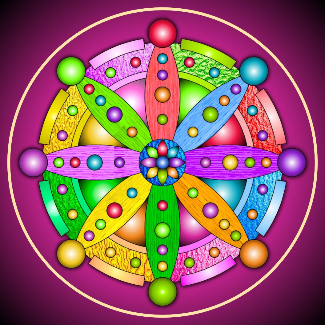 Solve Mandala J 14 09 2024 (11) jigsaw puzzle online with 36 pieces