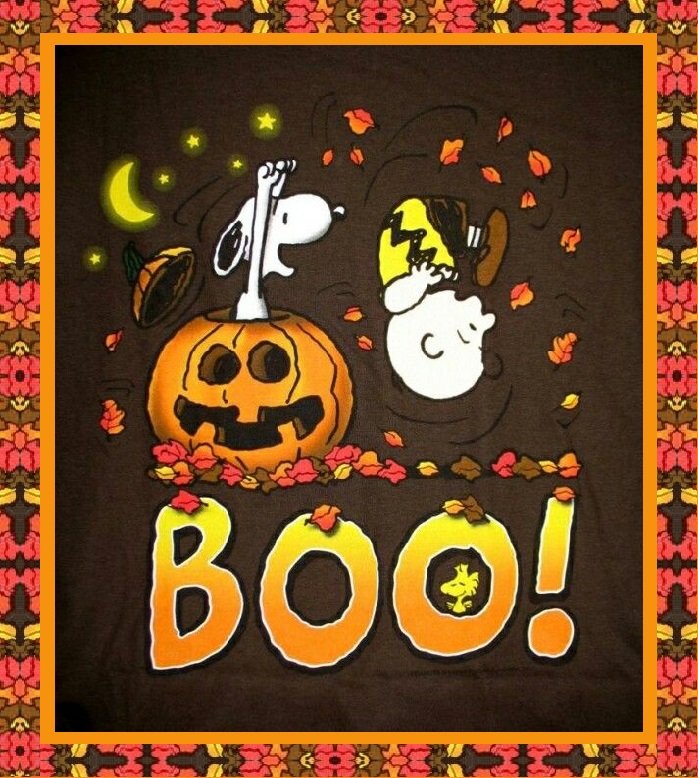 Solve BOO Charlie Brown and Snoopy jigsaw puzzle online with 132 pieces