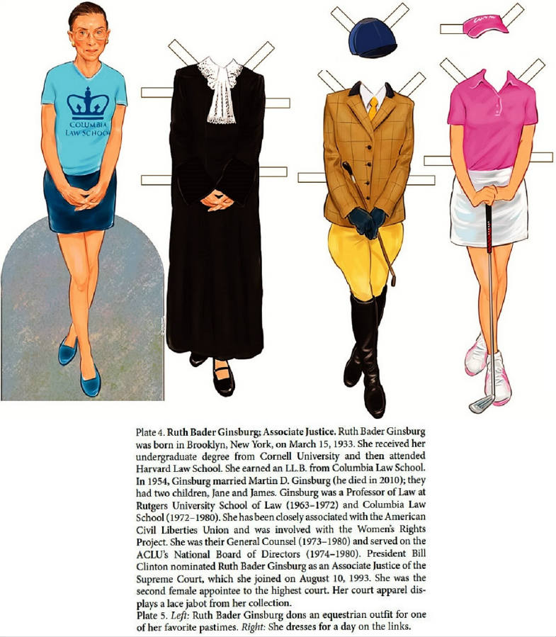 Solve Paper Doll ~ Ruth Bader Ginsberg ~ Associate Justice jigsaw ...