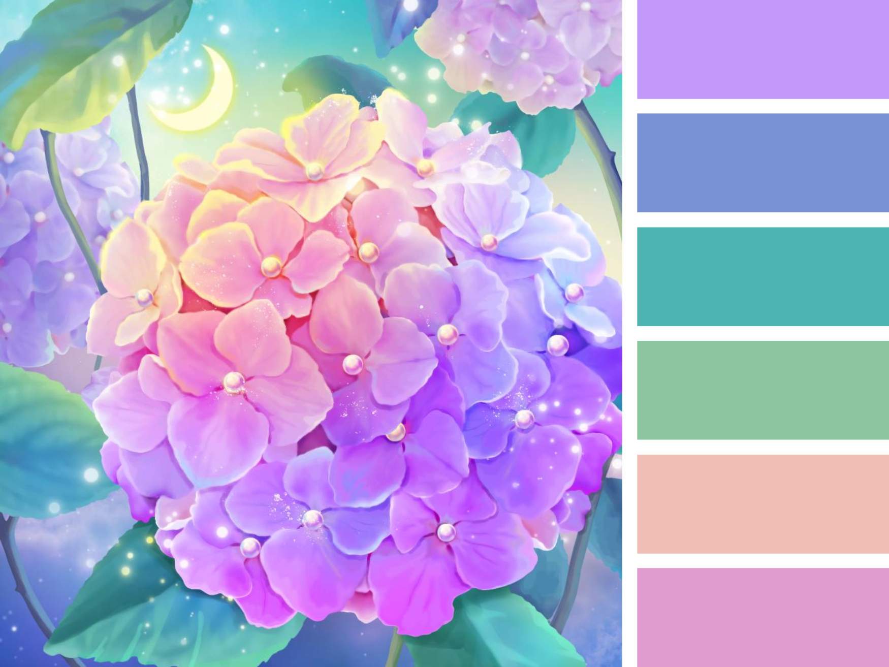 Solve Color Palette 81 jigsaw puzzle online with 154 pieces