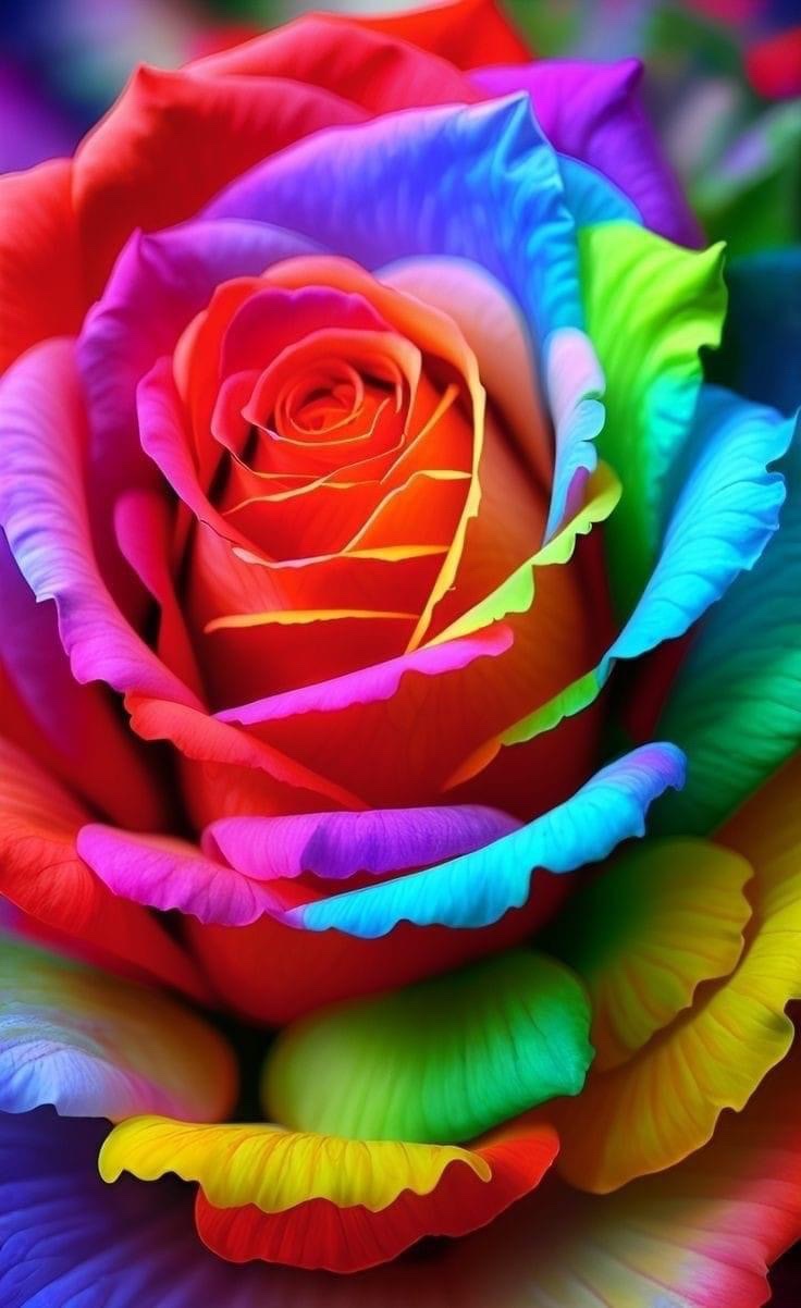 Solve Multi-colored Rose jigsaw puzzle online with 160 pieces