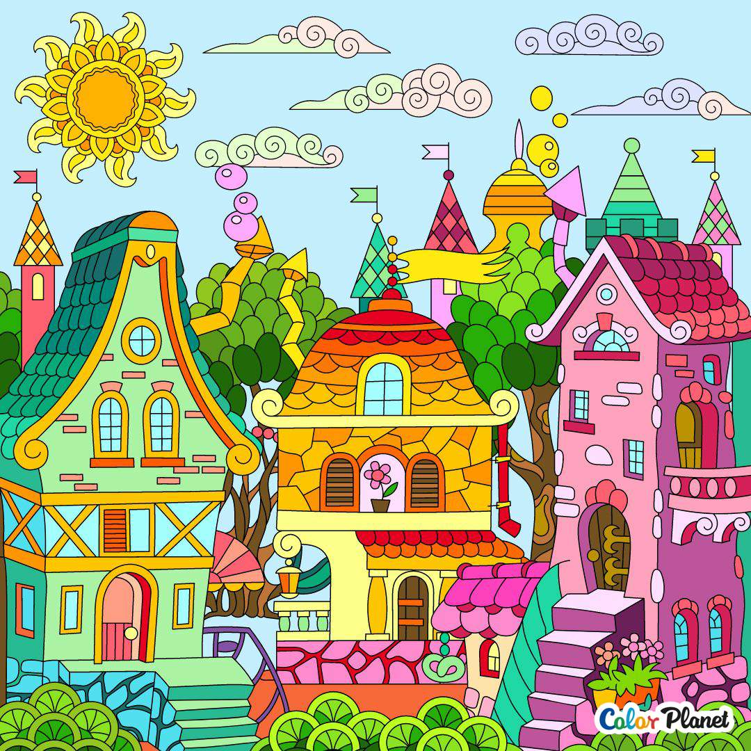 Solve Houses jigsaw puzzle online with 100 pieces
