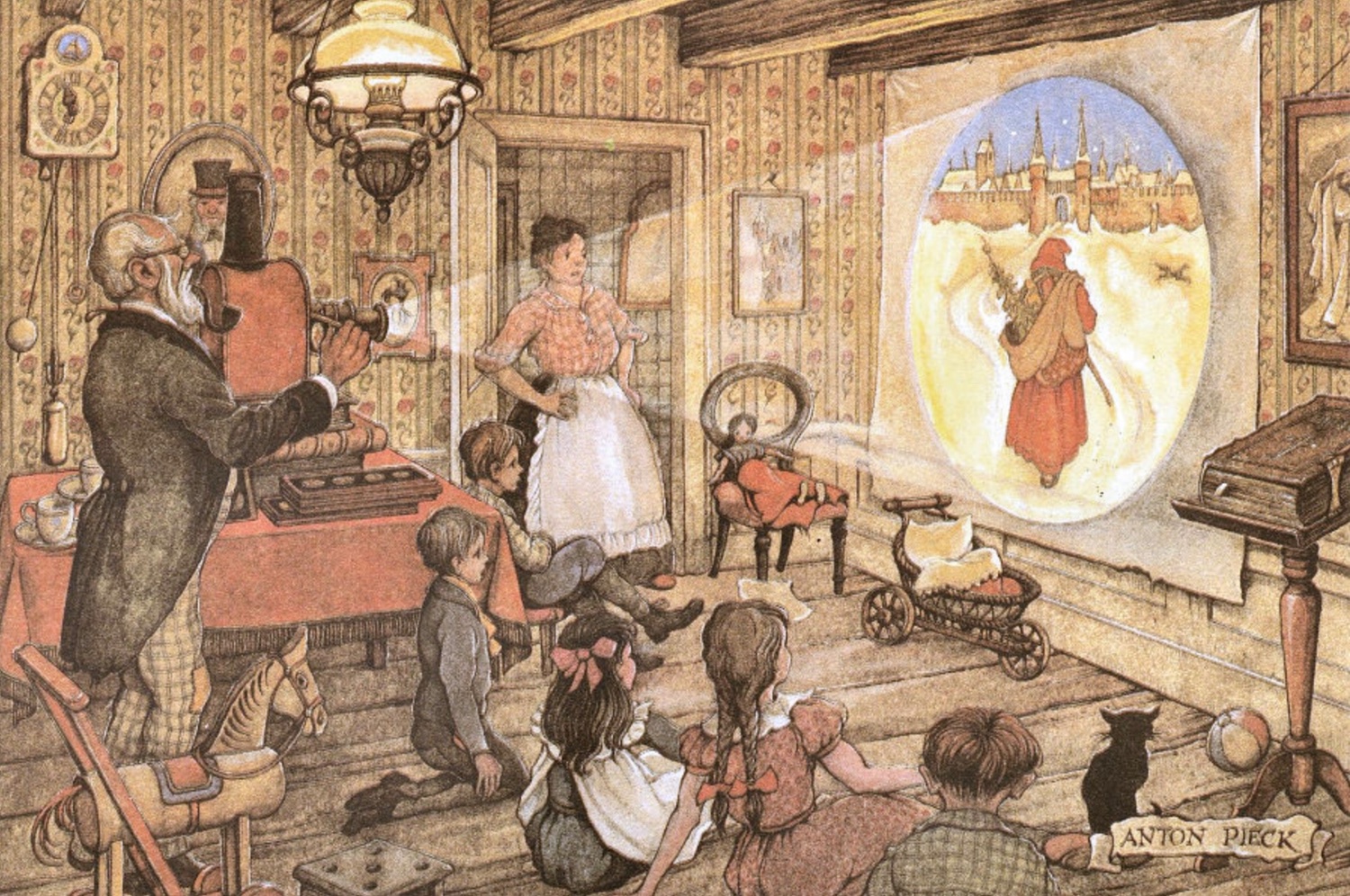 Solve The Magic lantern jigsaw puzzle online with 35 pieces