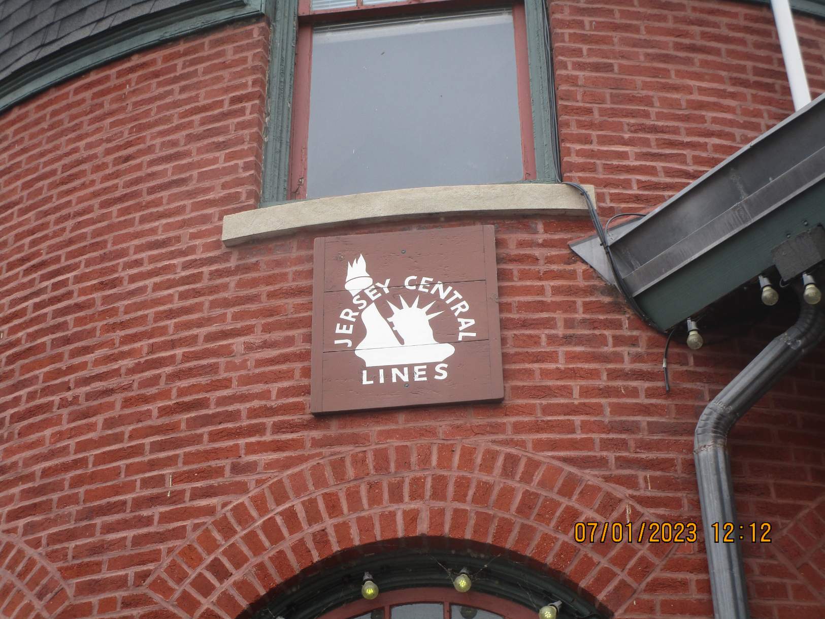 Solve Jersey Central Lines logo on the Jim Thorpe Train Station in ...