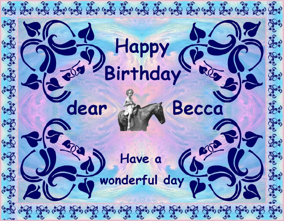 Solve Happy Birthday dear Becca (Becca48) jigsaw puzzle online with 20 ...