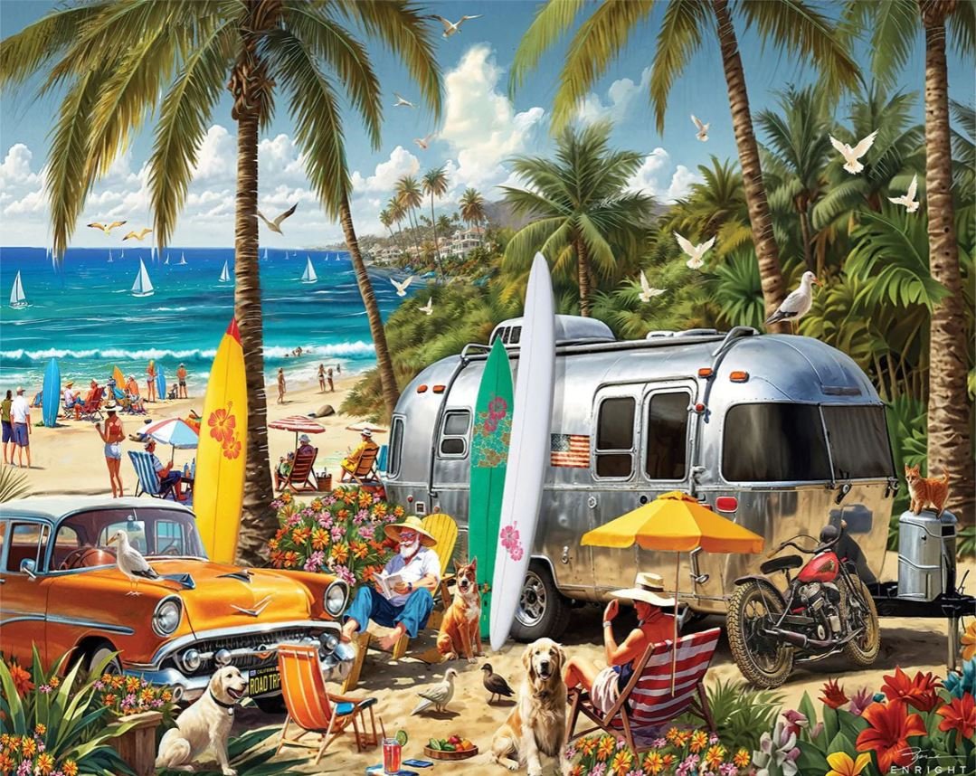 Solve Beach Vacation jigsaw puzzle online with 99 pieces