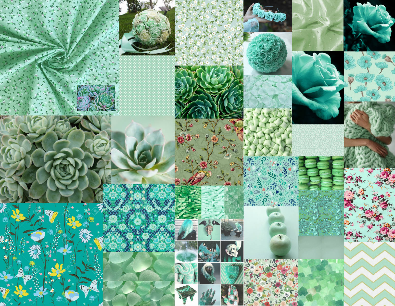 Solve Mint Green jigsaw puzzle online with 252 pieces