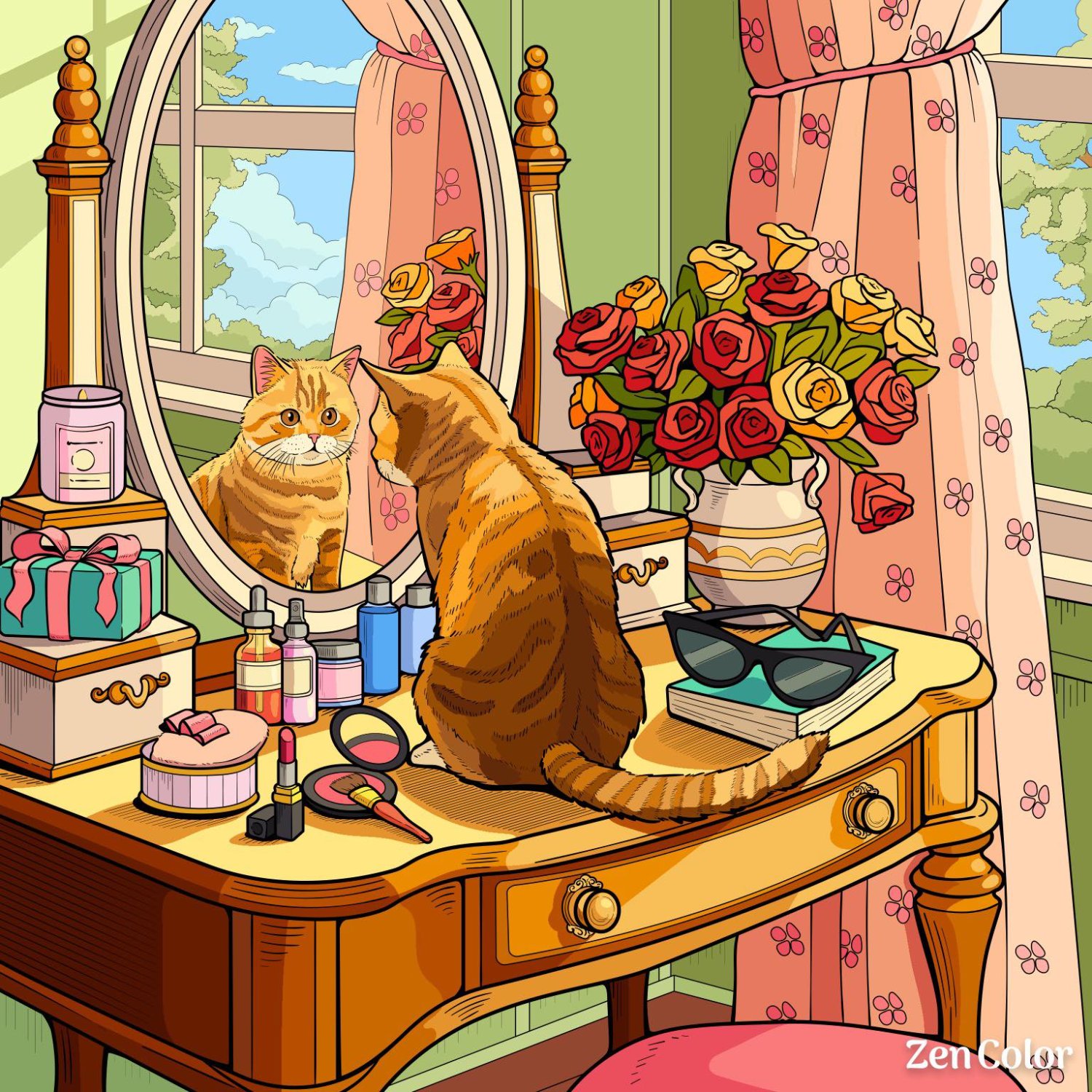 Solve In the Mirror jigsaw puzzle online with 600 pieces