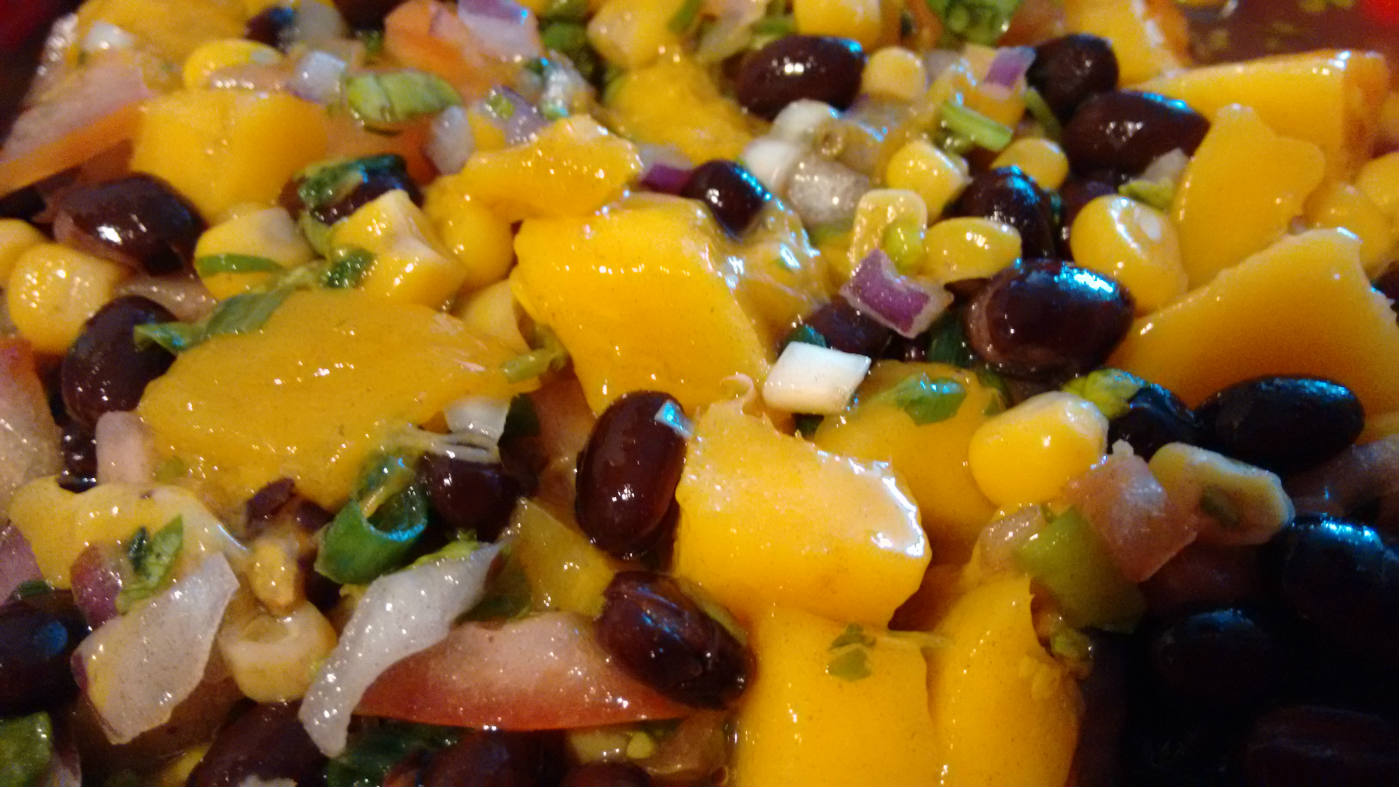 Jigsaw Puzzle | Beans and mango salad | 112 pieces | Jigidi