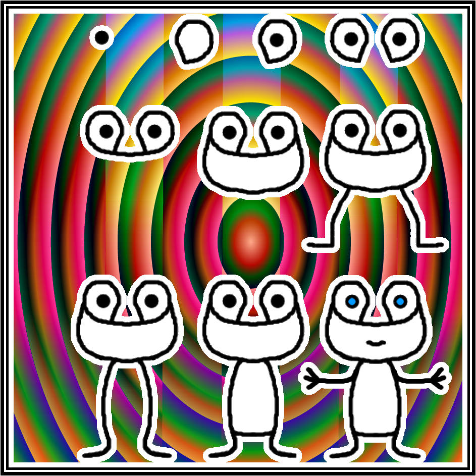 Solve evolution jigsaw puzzle online with 100 pieces