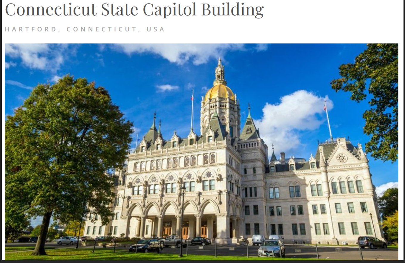 Solve CAPITAL-BUILDING-CONNECTICUT jigsaw puzzle online with 54 pieces