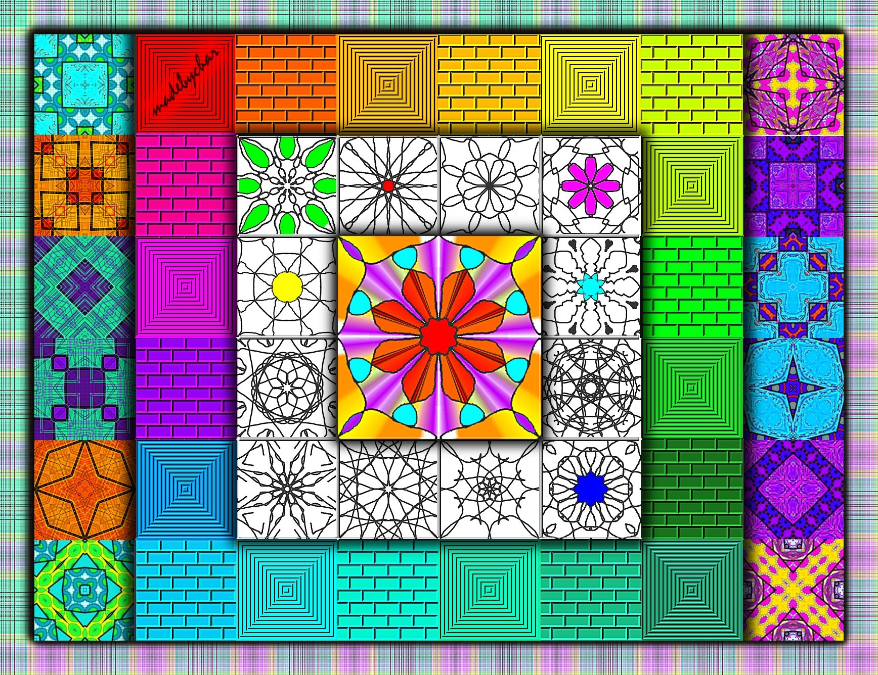 Solve Color your own... jigsaw puzzle online with 594 pieces