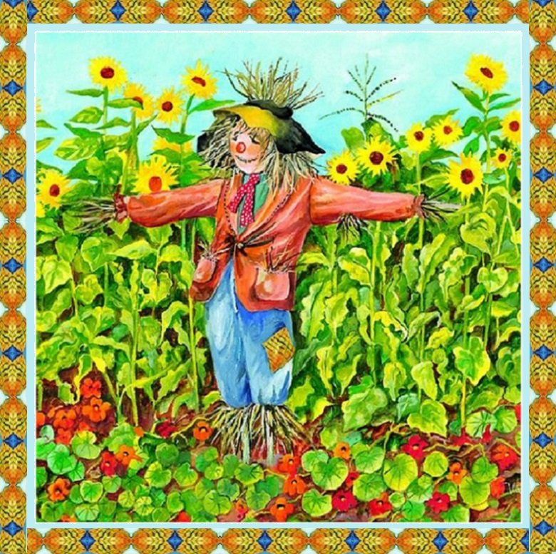 Solve Scarecrow jigsaw puzzle online with 49 pieces