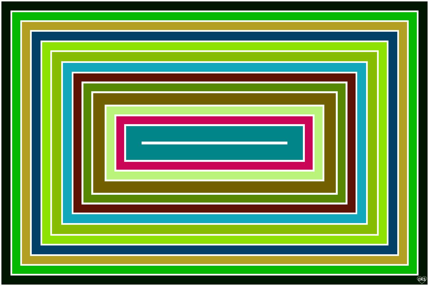 Solve Concentric Rectangles!! ~ M jigsaw puzzle online with 96 pieces