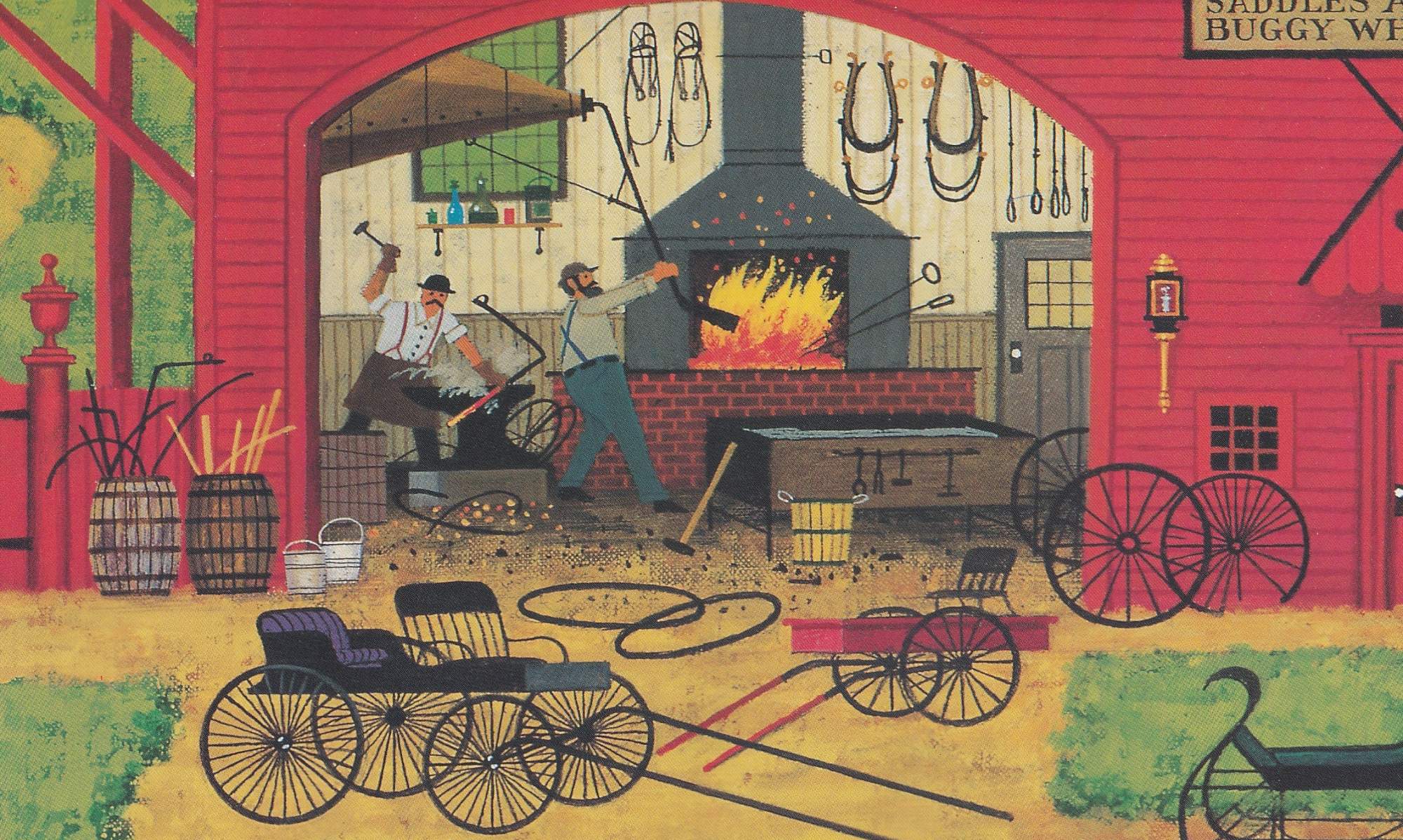 Solve Caleb's Buggy Barn {Charles Wysocki} jigsaw puzzle online with ...