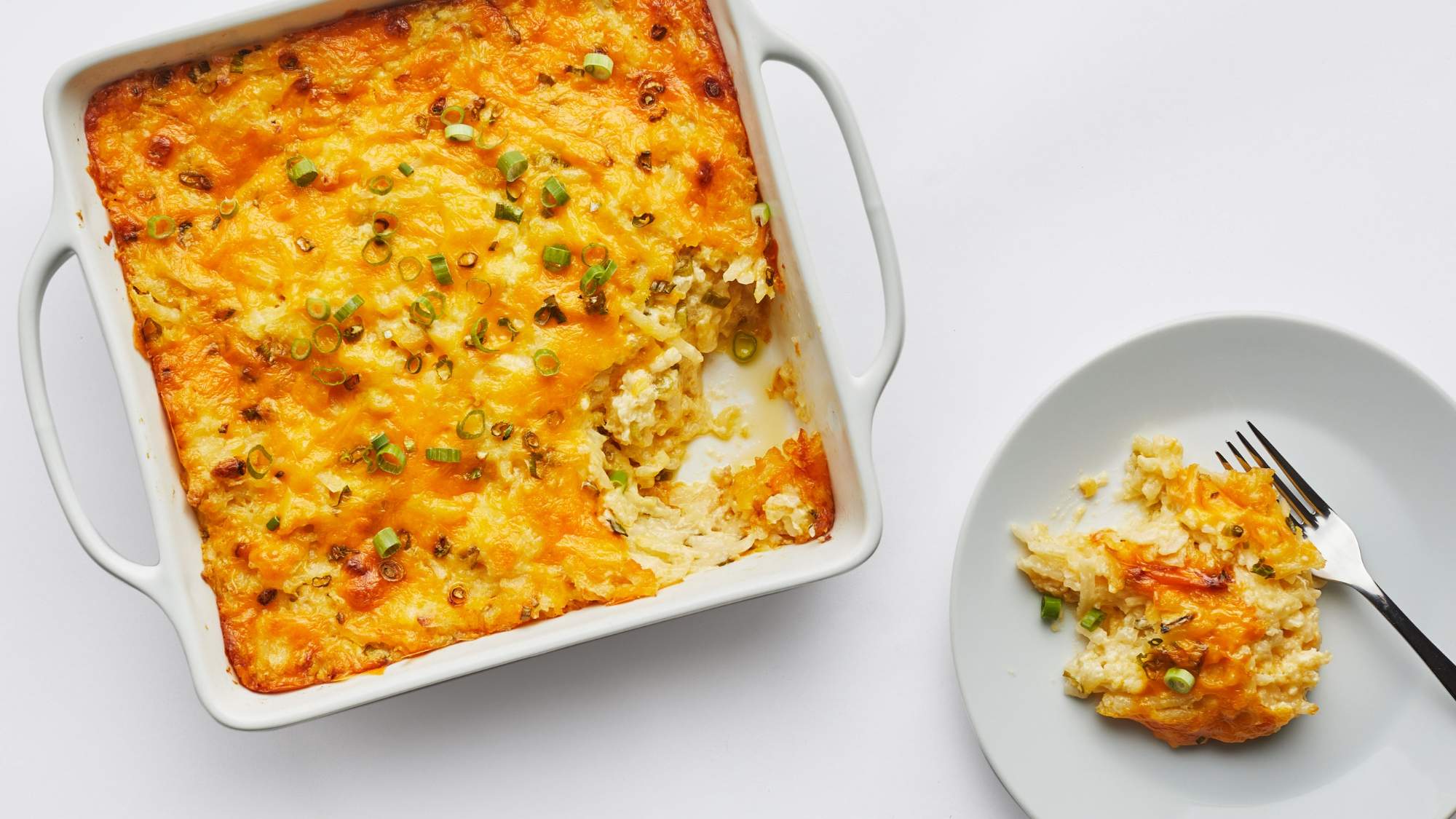 Solve The Best Cheesy Hashbrown Casserole jigsaw puzzle online with 448 pieces