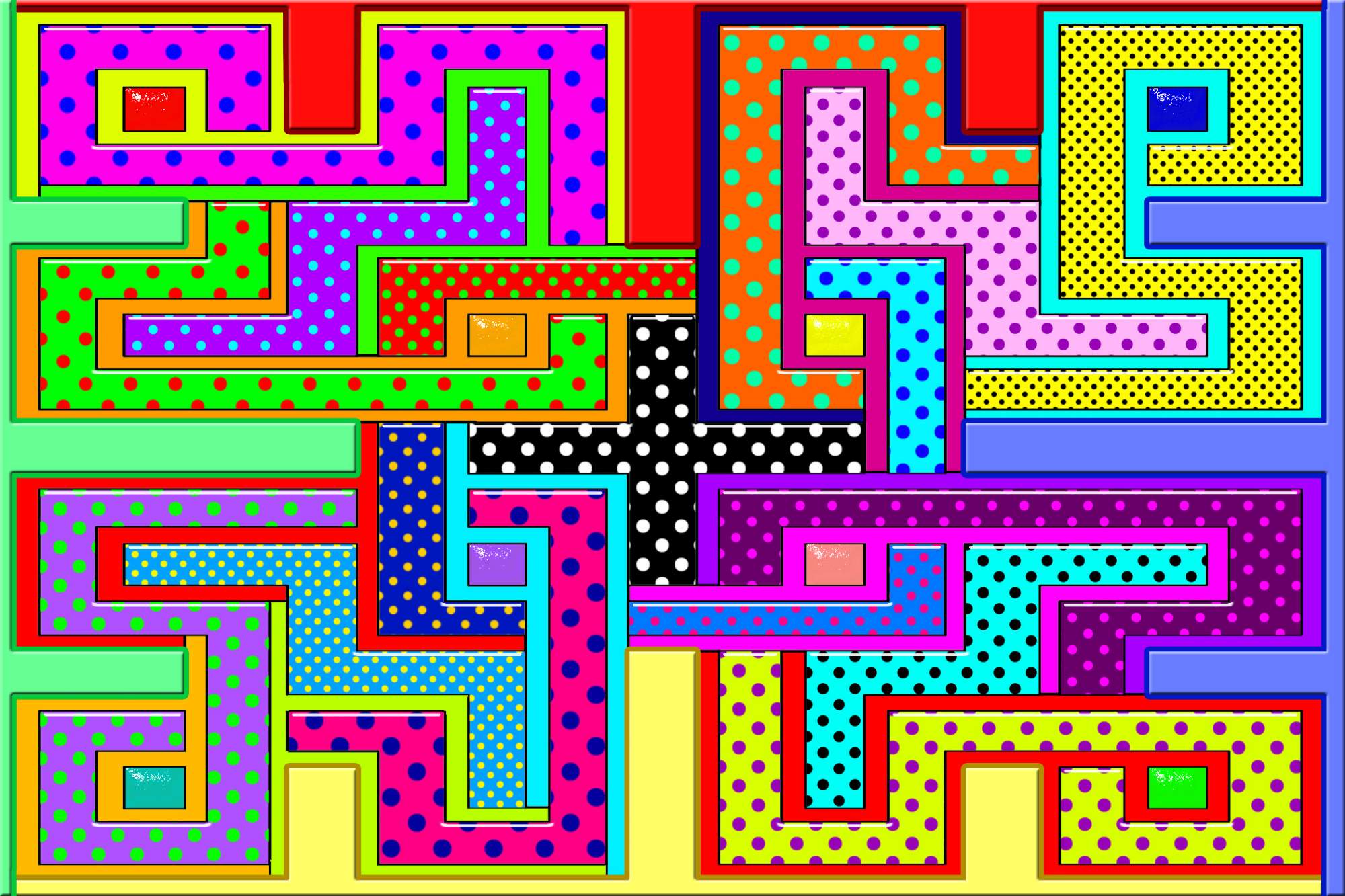 Solve The Dot Connection jigsaw puzzle online with 600 pieces