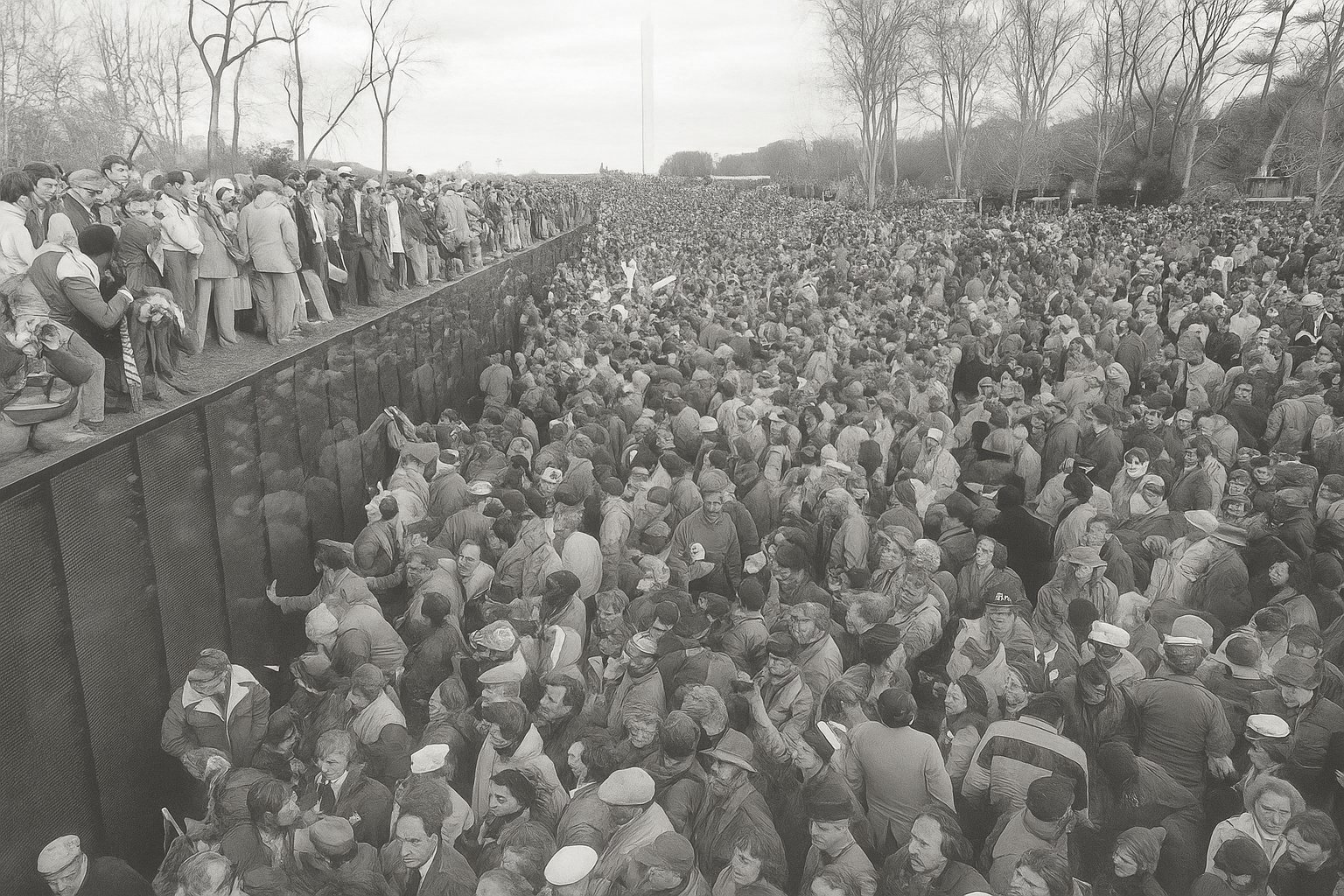 Solve The dedication of the Vietnam Veterans Memorial drew crowds of ...