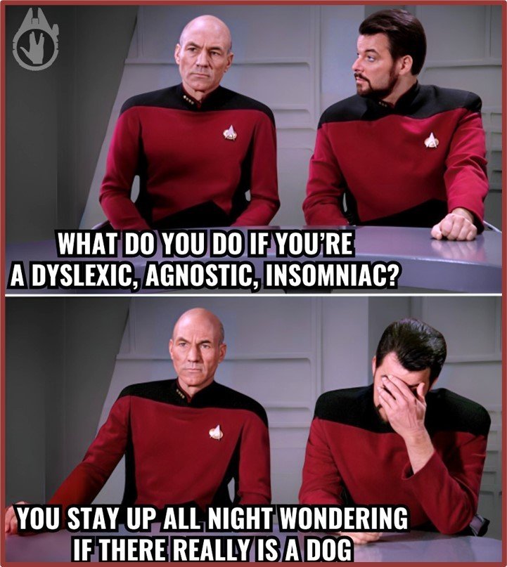 Solve Take A Sleeping Pill, Picard. jigsaw puzzle online with 30 pieces