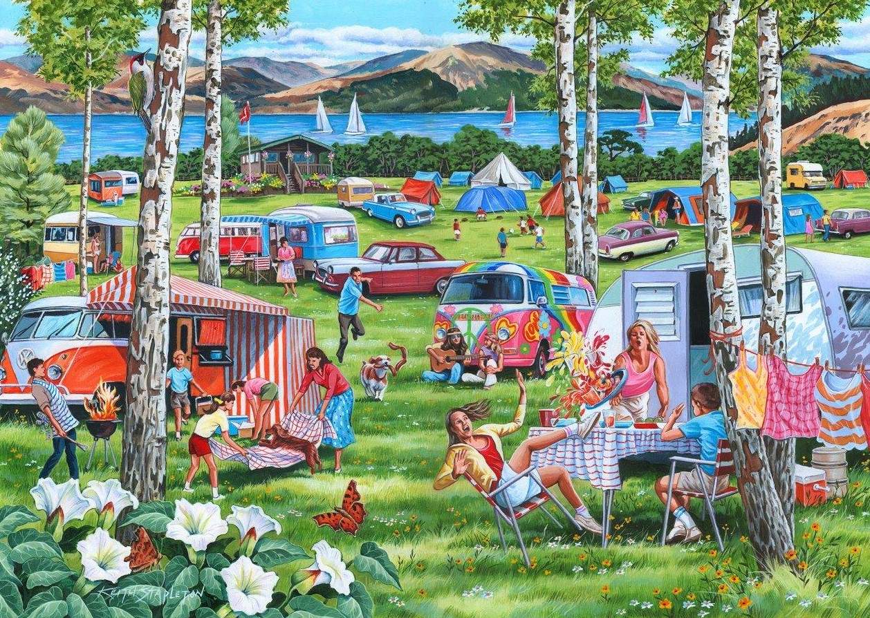 Solve Camping #1 jigsaw puzzle online with 88 pieces
