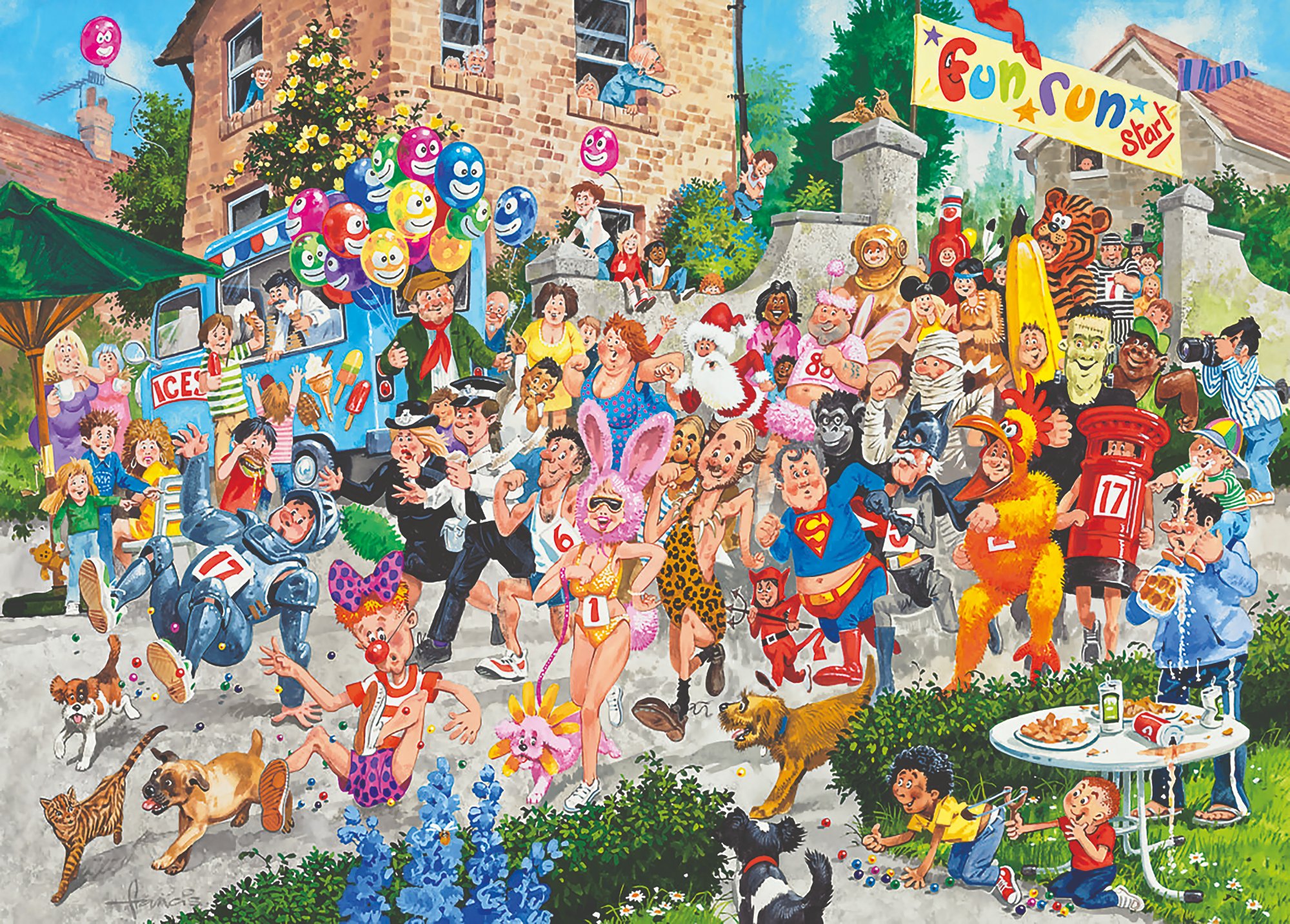 Solve Fun Run Fiasco jigsaw puzzle online with 352 pieces