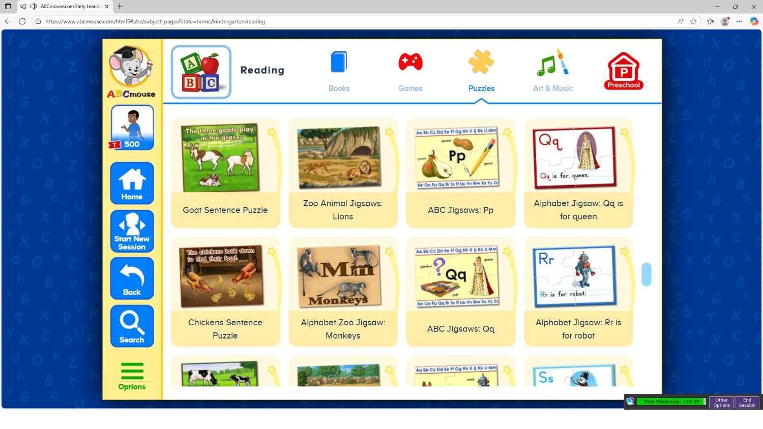 Solve ABC Mouse All Reading Puzzles Part 6 out of 9 jigsaw puzzle ...