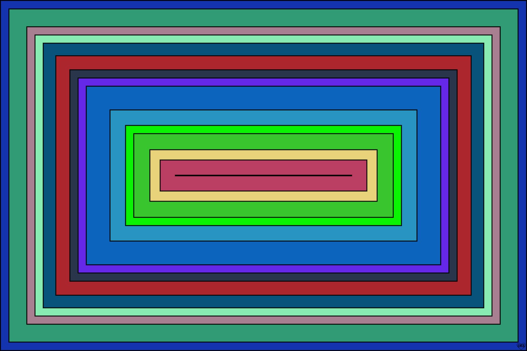 Solve Concentric Rectangles!! ~ H jigsaw puzzle online with 600 pieces