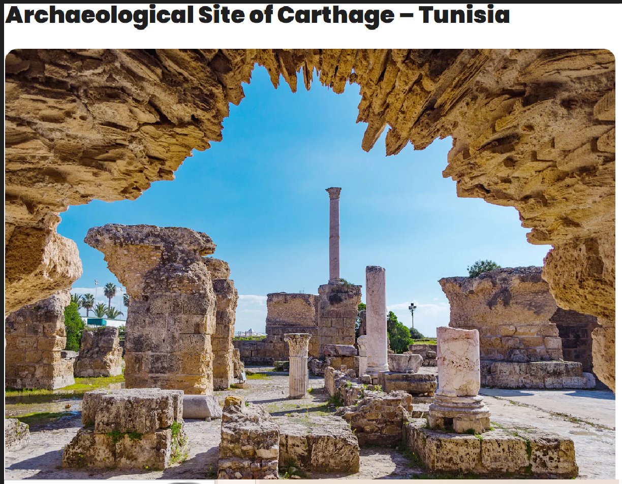 Solve TUNISIA-SITE-OF-CARTHAGE jigsaw puzzle online with 63 pieces