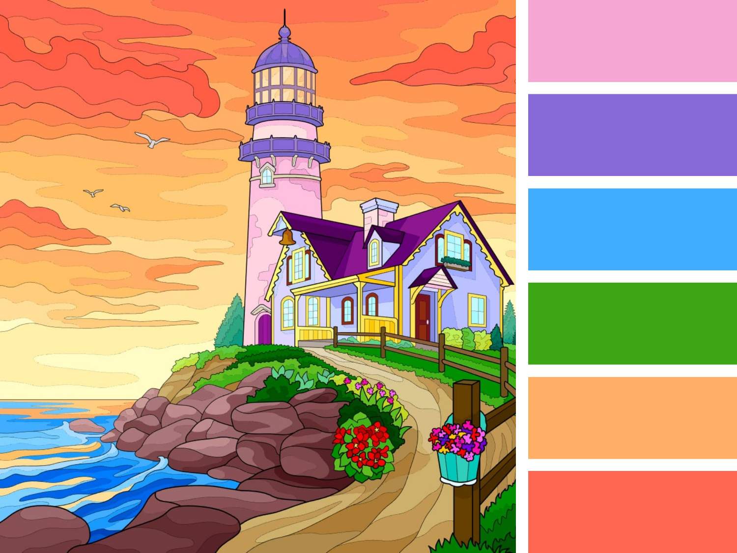 Jigsaw Puzzle | Color Palette 125 | 48 pieces | Jigidi