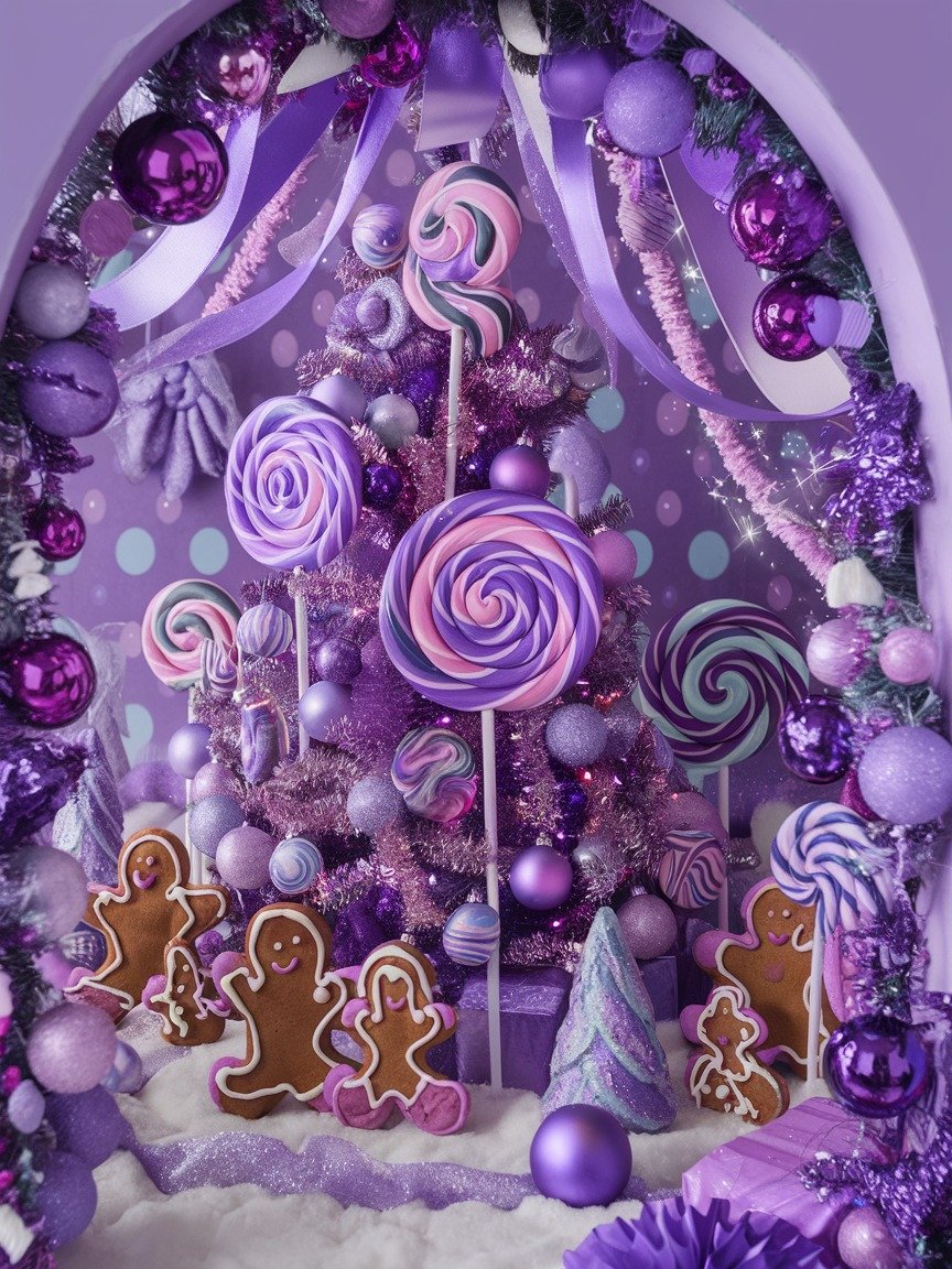 Jigsaw Puzzle | 63 pieces | Purple Entrance Gingerbread from Purple's ...