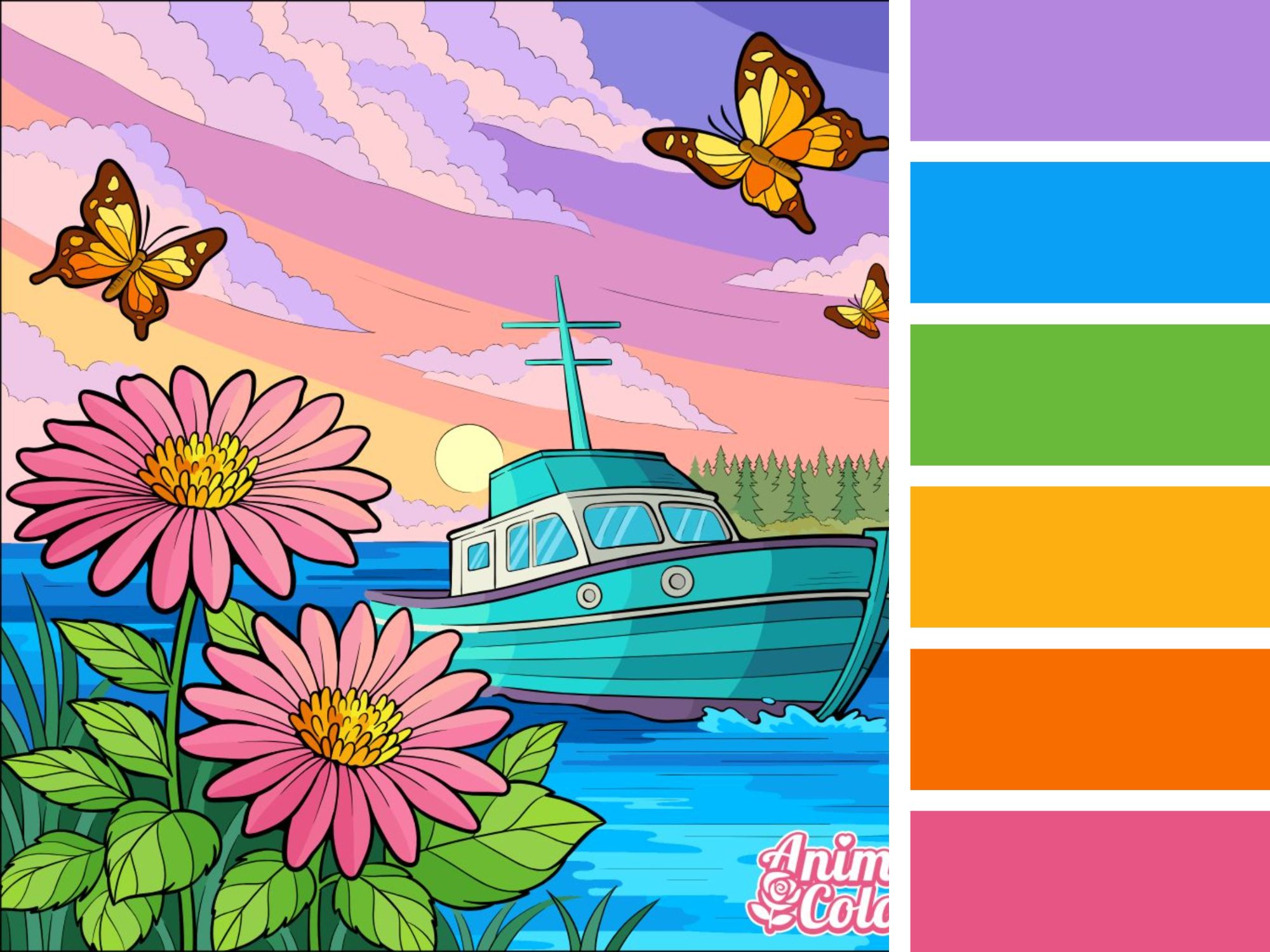 Solve Color Palette 190 jigsaw puzzle online with 252 pieces