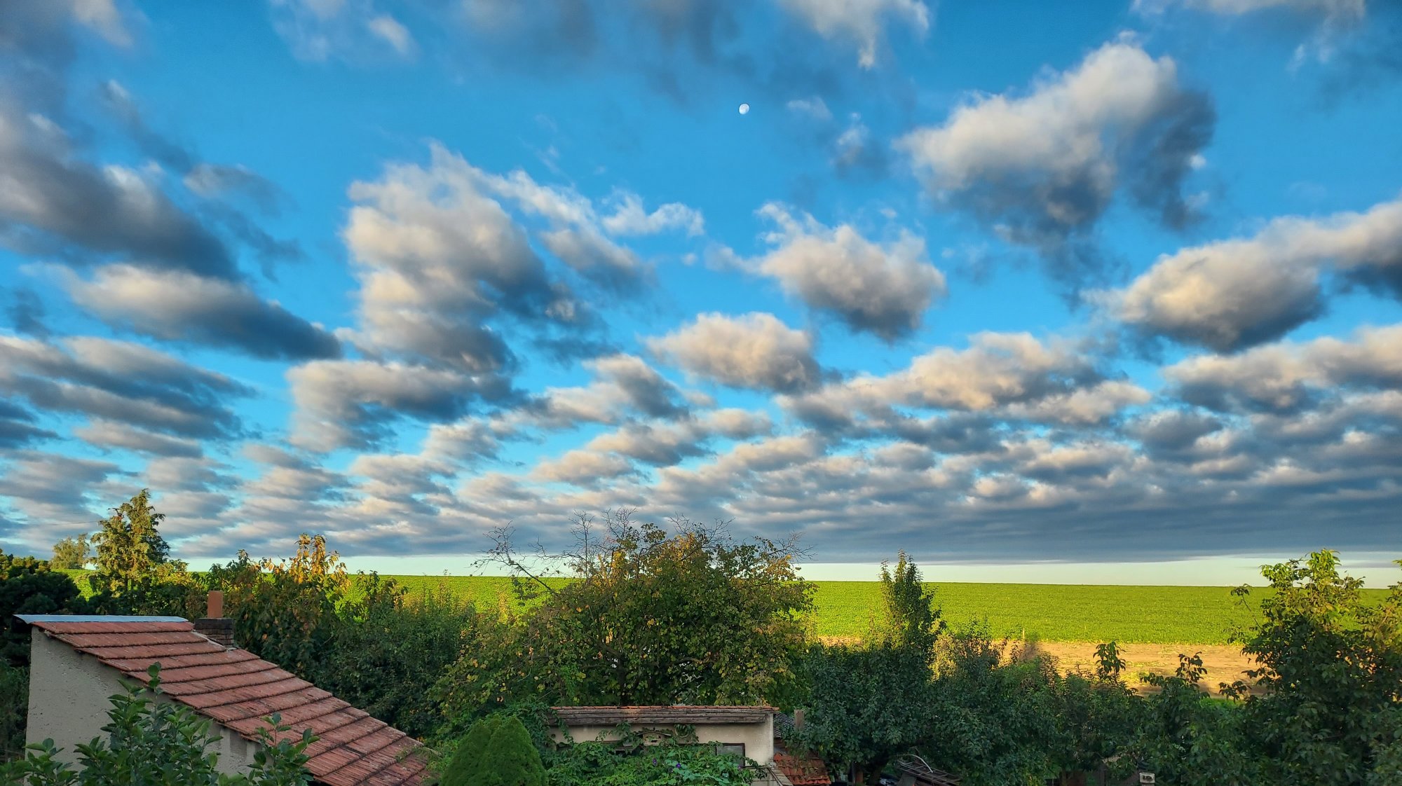 Solve 2. 10. 2023 Ranní obloha s Měsícem jigsaw puzzle online with 120 ...