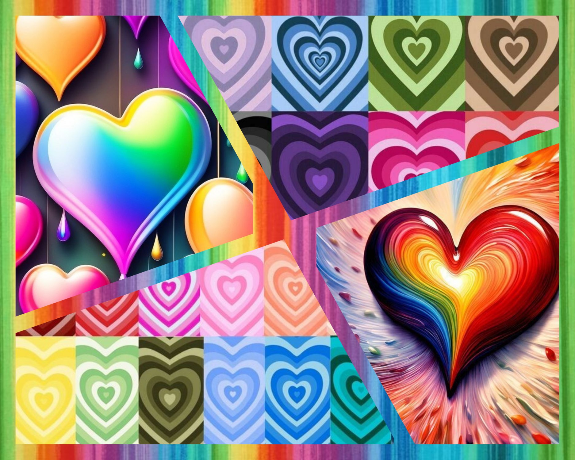 Solve Hearts Galore jigsaw puzzle online with 80 pieces