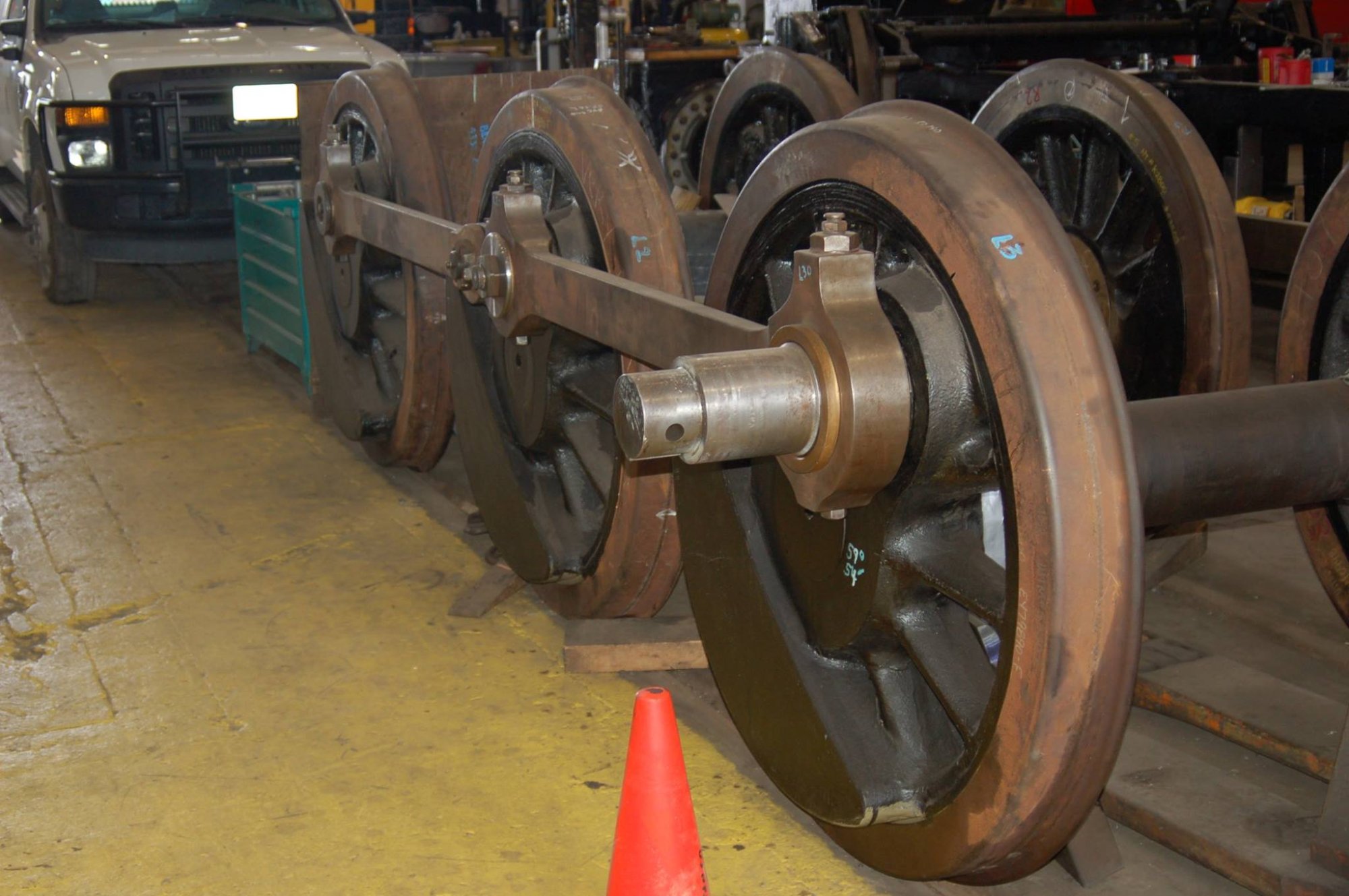 Solve Side rods attached to wheel sets for Baldwin No. 26 jigsaw puzzle ...