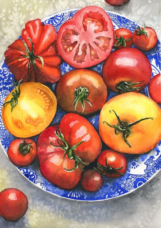 Solve Summer Tomatoes jigsaw puzzle online with 88 pieces