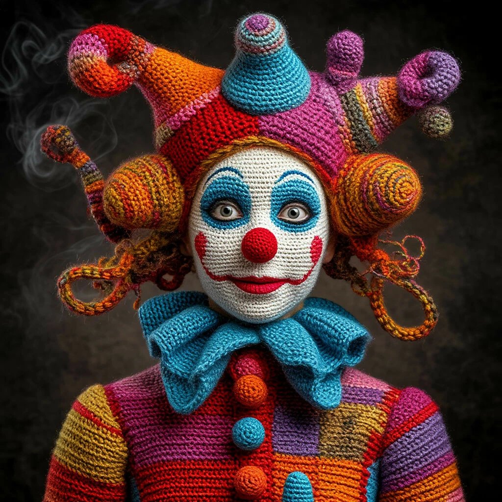 Solve Clowning around jigsaw puzzle online with 9 pieces