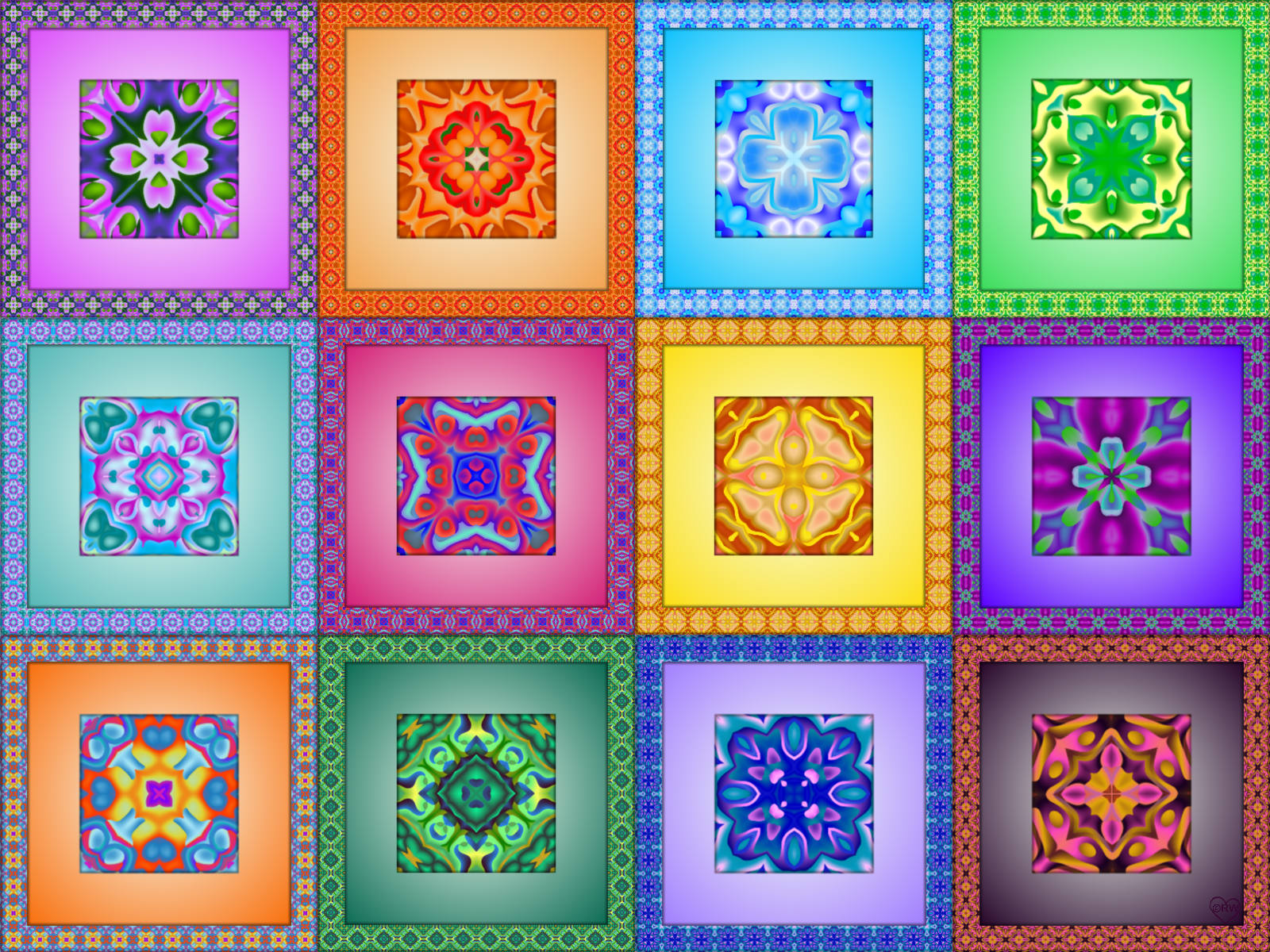 Solve Four Point Kaleido Tiles!! ~ XL jigsaw puzzle online with 300 pieces