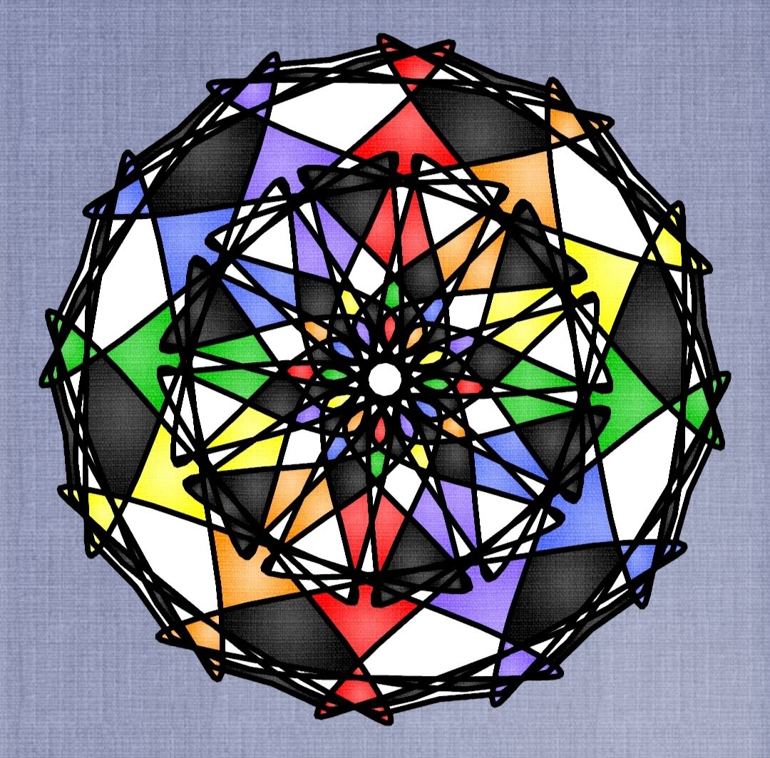 Solve Mandala 525 jigsaw puzzle online with 64 pieces