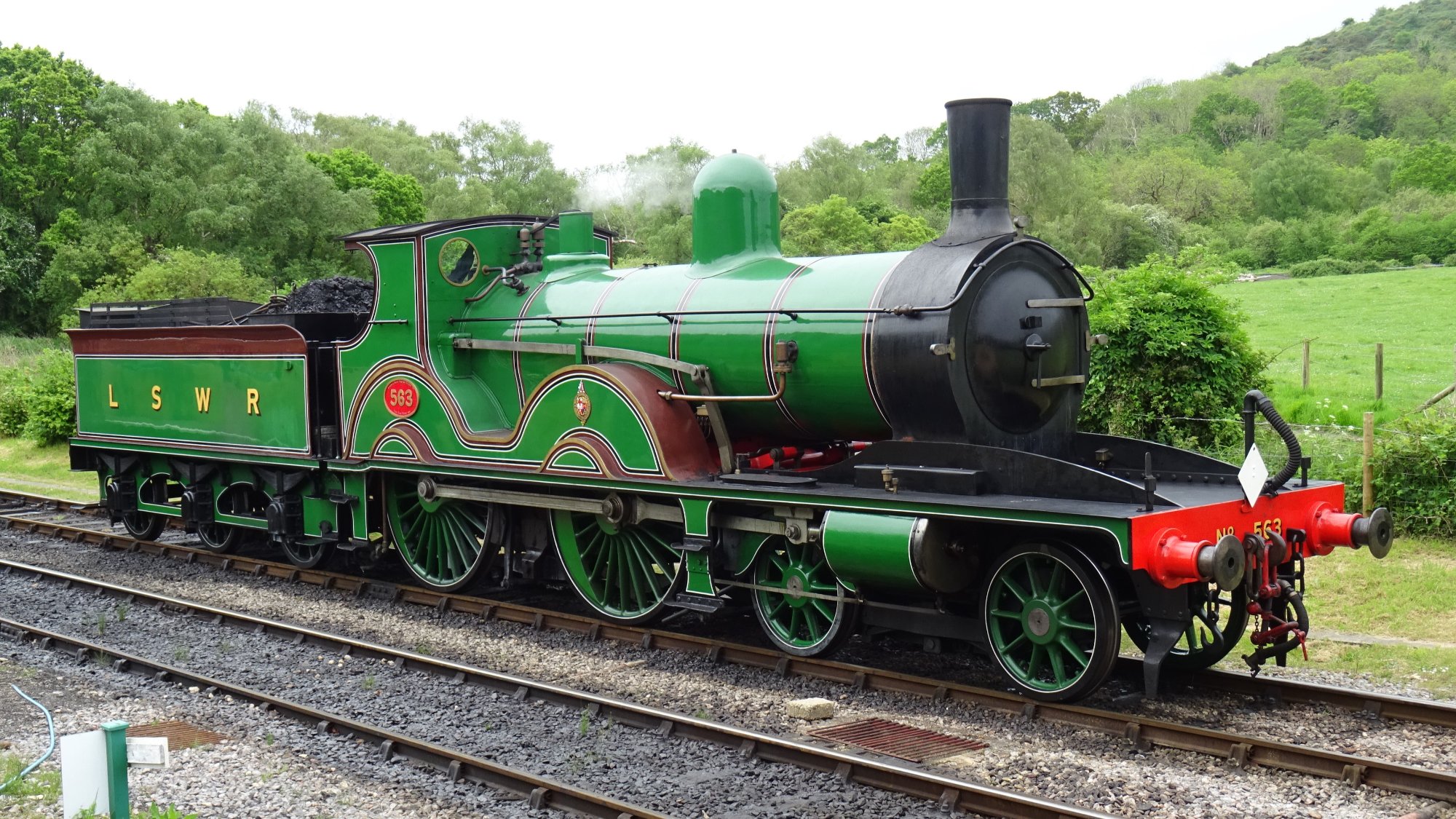 Solve LSWR Class T3 4-4-0 563 at Norden Station, Swanage Railway ...