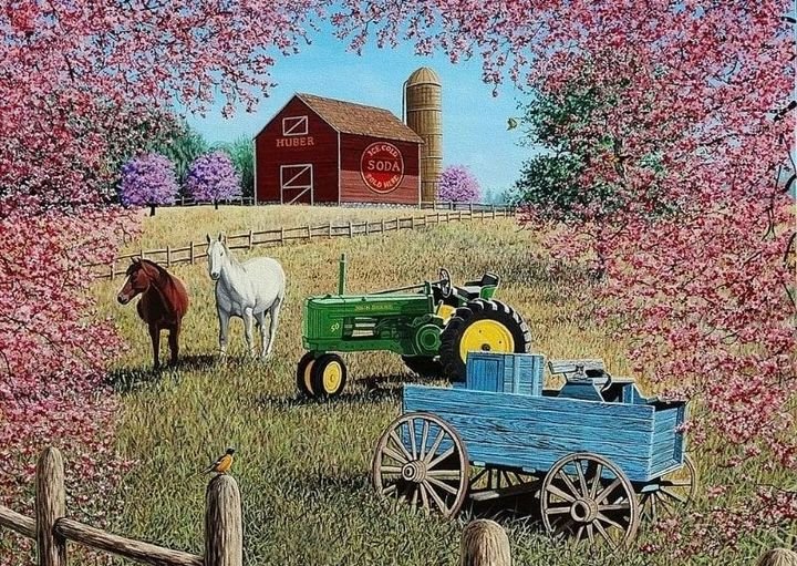 Solve Spring on the farm.... jigsaw puzzle online with 70 pieces