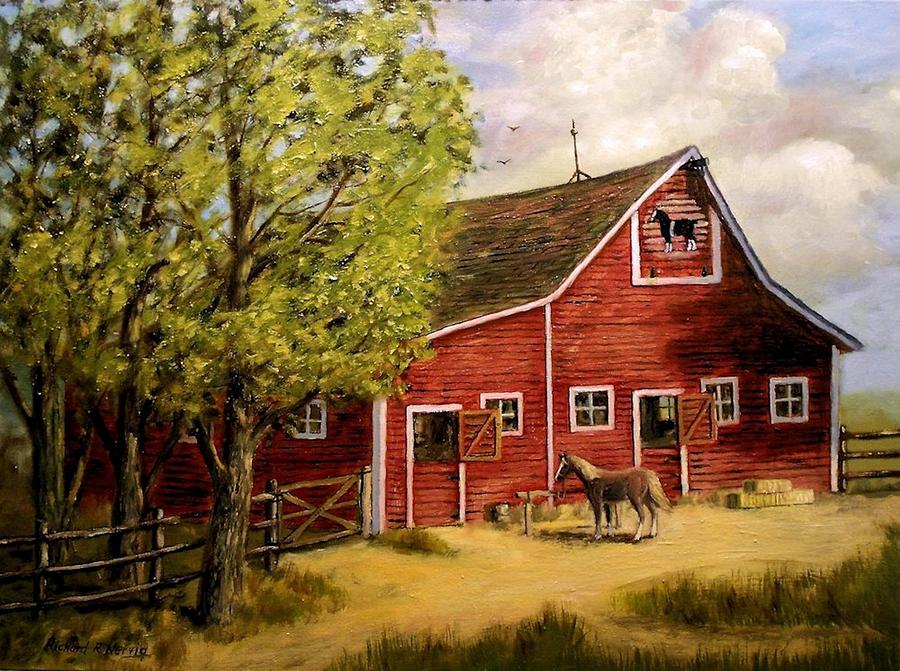 Solve Colorado Barn by Richard Nervig jigsaw puzzle online with 88 pieces
