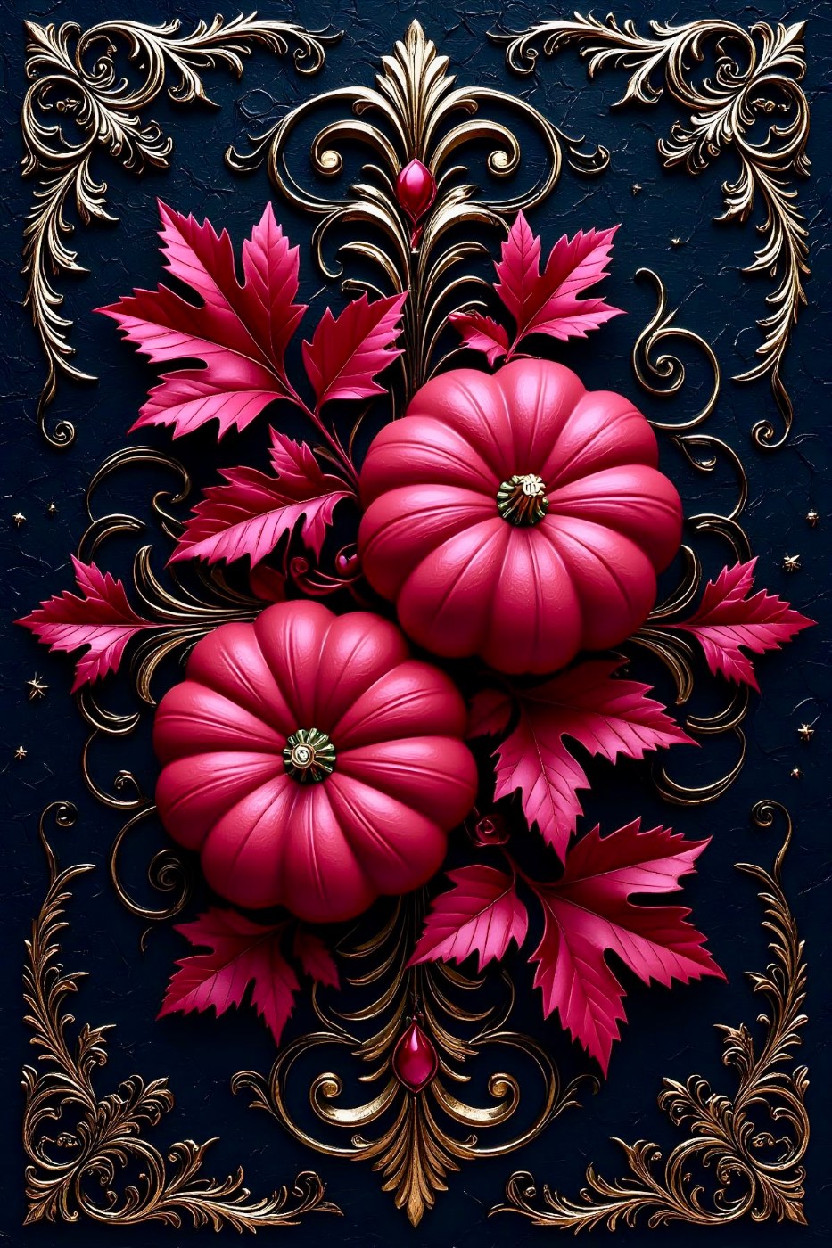 Solve Glowing Pumpkin Design jigsaw puzzle online with 35 pieces