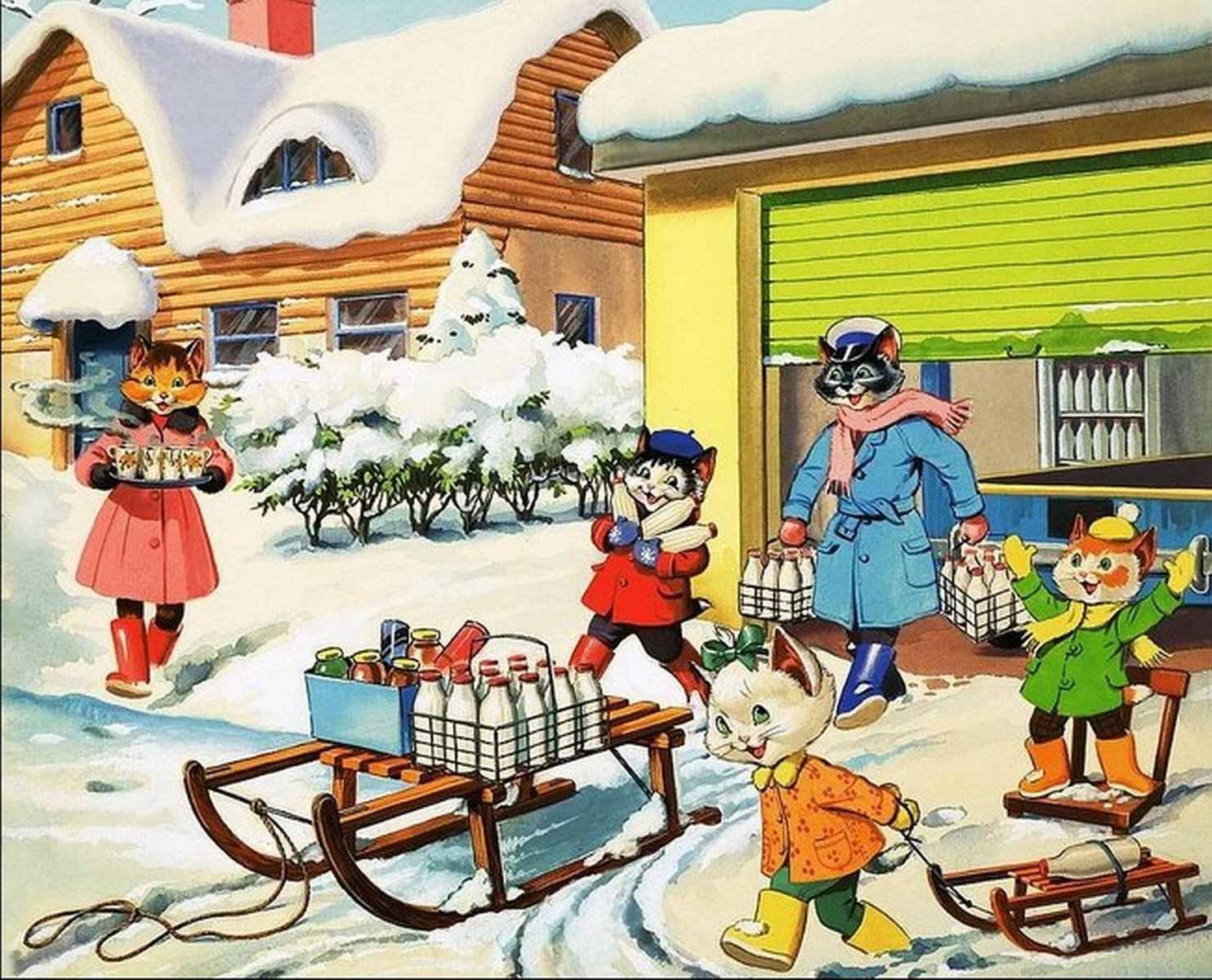 Solve Num Num and his funny family jigsaw puzzle online with 238 pieces