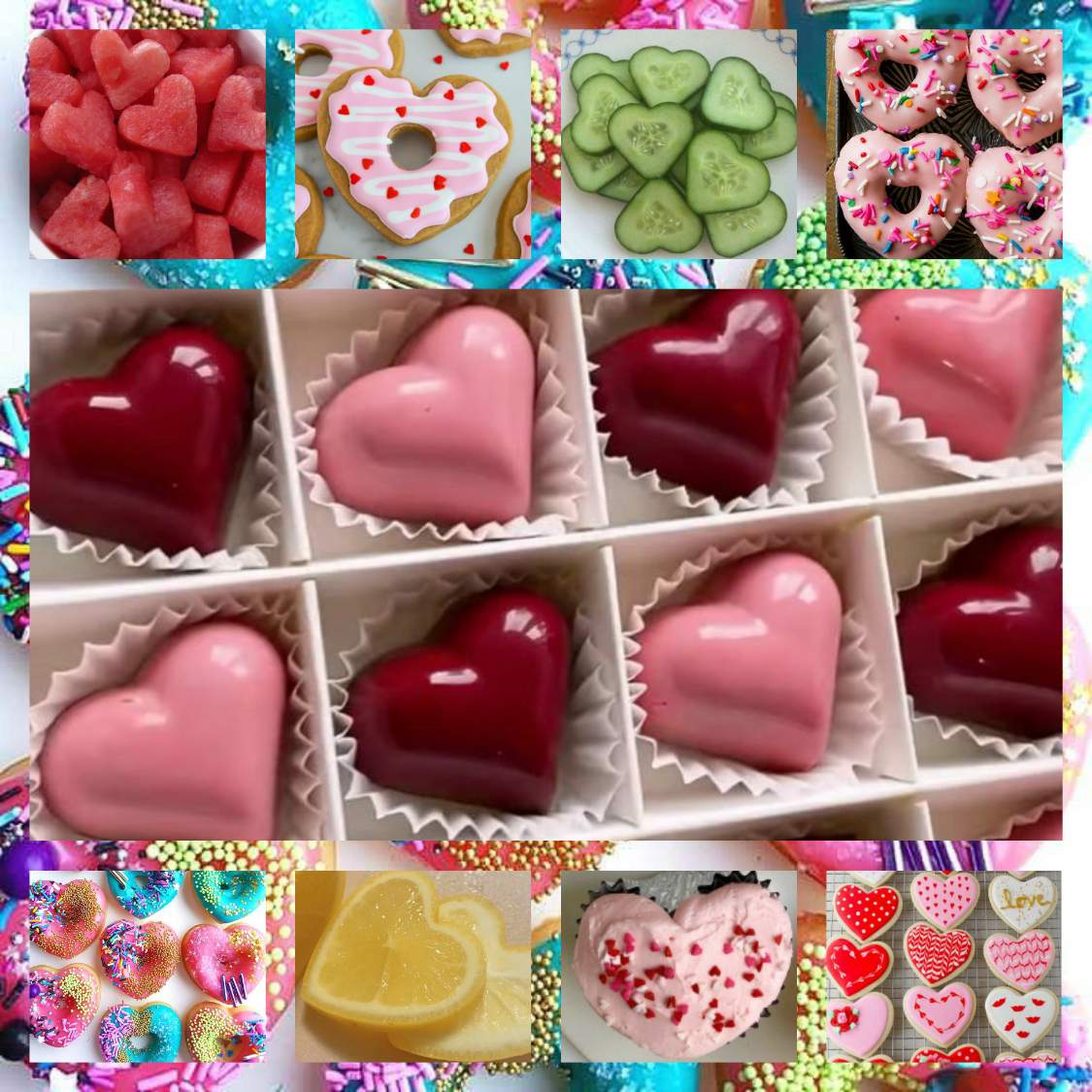 Solve DELICIOUS HEARTS jigsaw puzzle online with 81 pieces