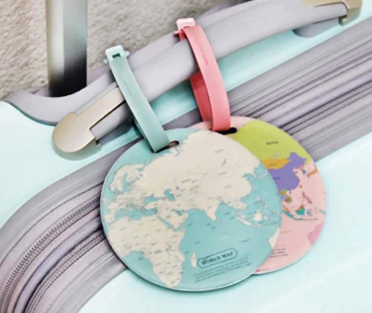 Jigsaw Puzzle | World Map !! (Luggage Tag Series !!) | 42 pieces | Jigidi