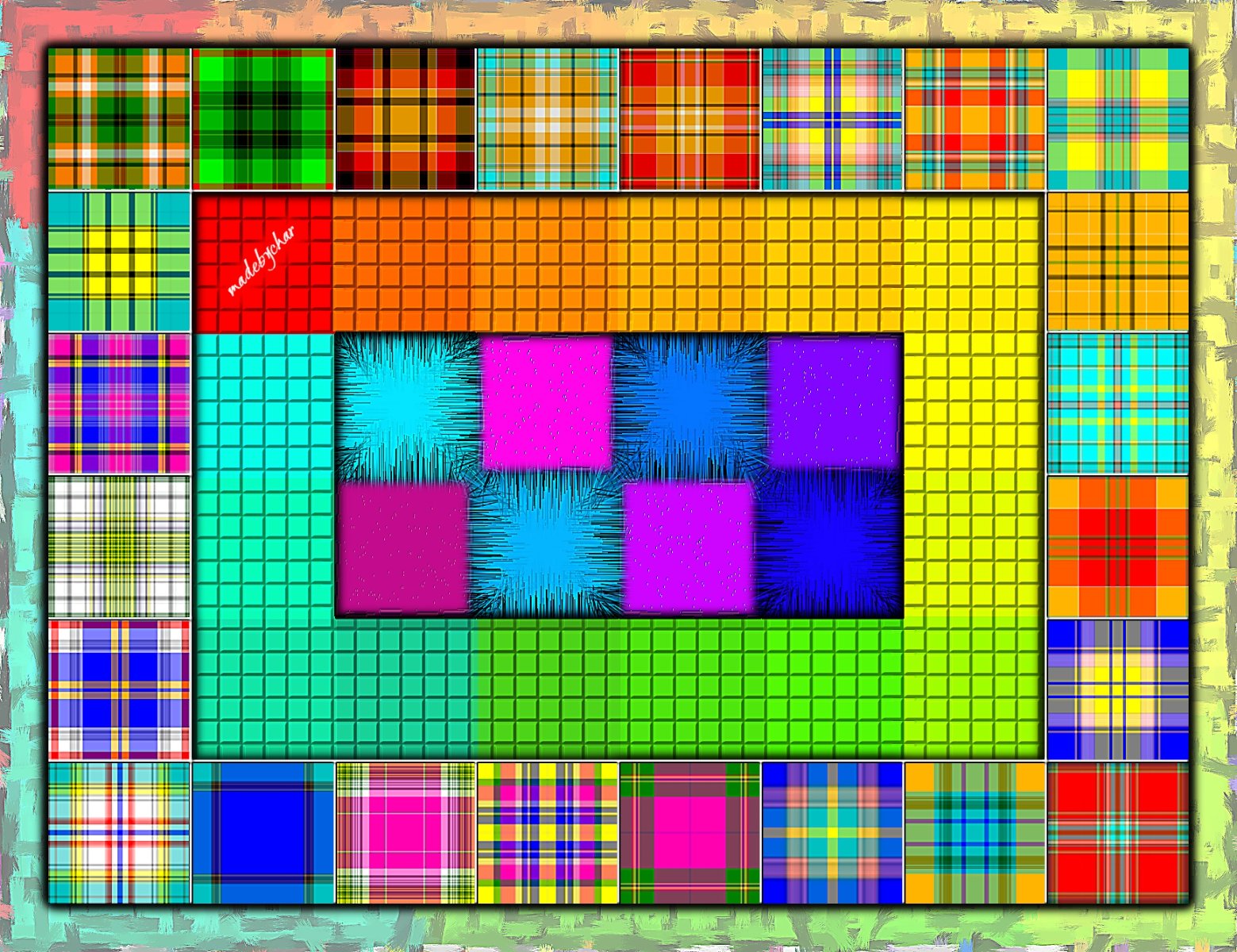 Solve All Squares jigsaw puzzle online with 48 pieces