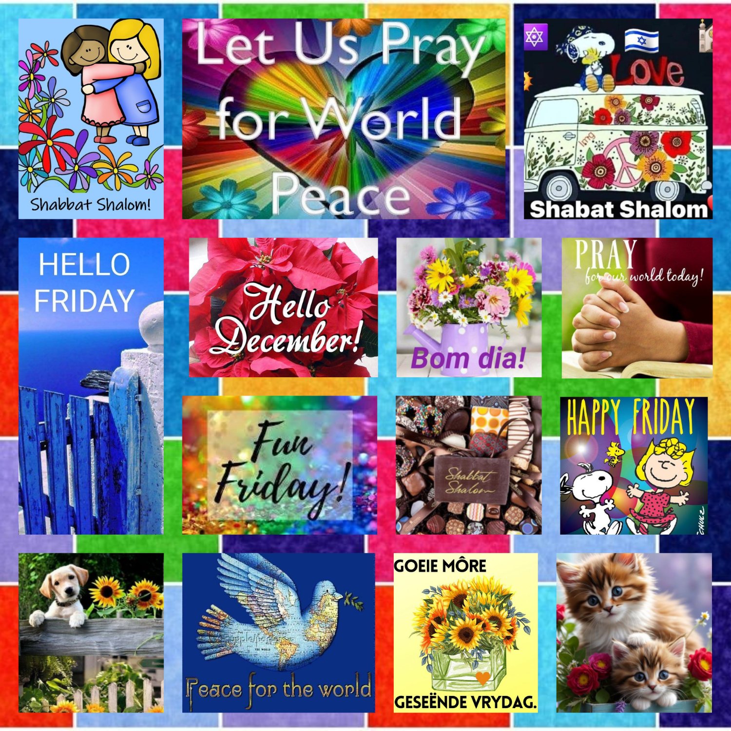 Solve Friday Greetings jigsaw puzzle online with 81 pieces