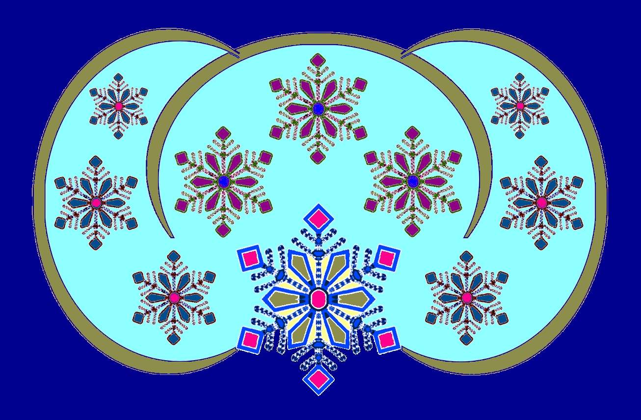 Solve Snowflake Art jigsaw puzzle online with 117 pieces