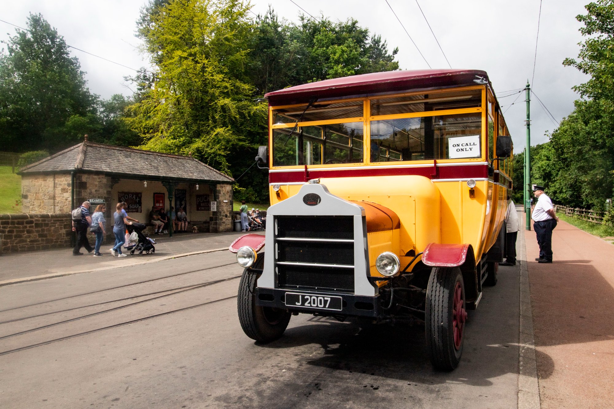 Solve Beamish 28-06-2025 replica single-decker bus resembling a 1913 ...