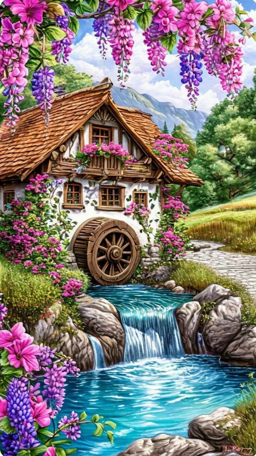 Solve Le petit moulin jigsaw puzzle online with 540 pieces